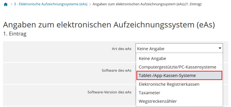 Kassensystem über das ELSTER-Portal anmelden – JTL-Guide