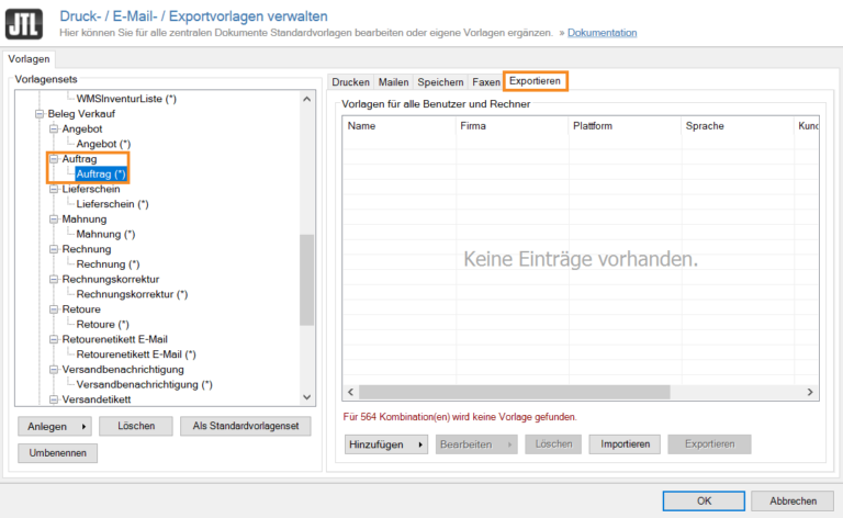 Aufträge per CSV/XML exportieren – JTL-Guide