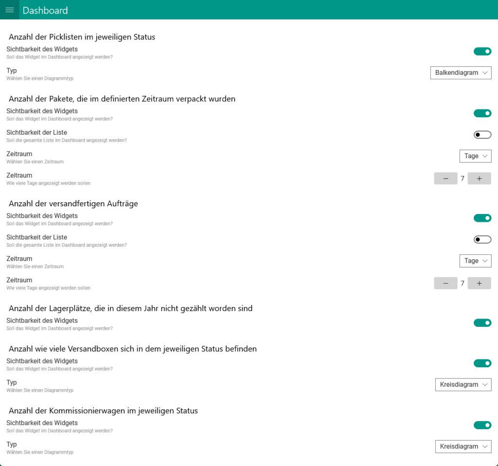 Dialogfenster: Einstellungen – JTL-Guide
