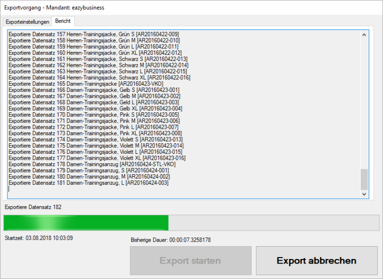 Artikeldaten exportieren – JTL-Guide