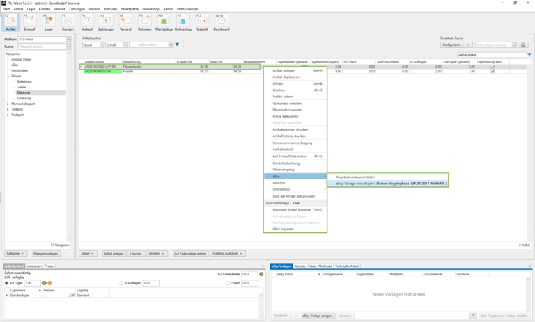 eBay-Angebot erstellen – JTL-Guide