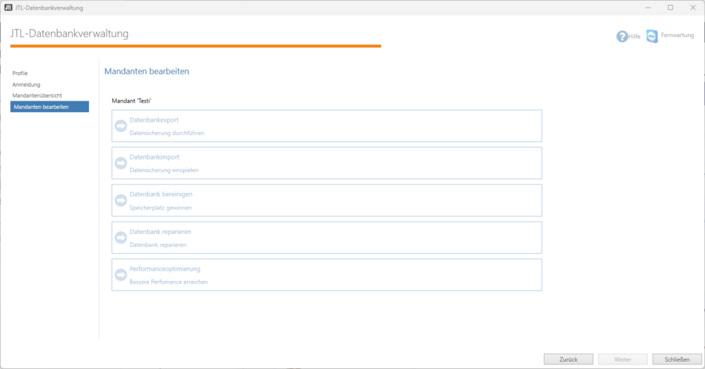 Database management – JTL-Guide