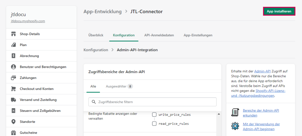 Shopify an JTL-Wawi anbinden – JTL-Guide