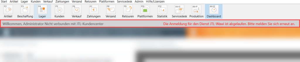 JTL-Wawi-Mandant mit JTL-Kundenkonto verknüpfen – JTL-Guide