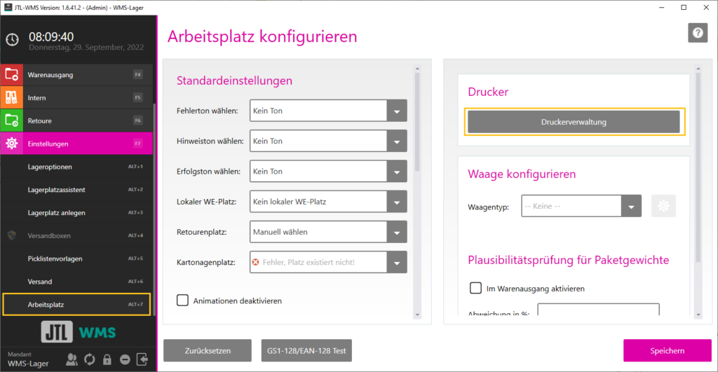 Setting up JTL-ShippingLabels for JTL-WMS – JTL-Guide