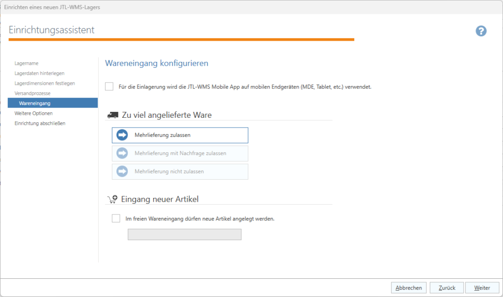 JTL-WMS-Lager mit dem Einrichtungsassistenten anlegen – JTL-Guide