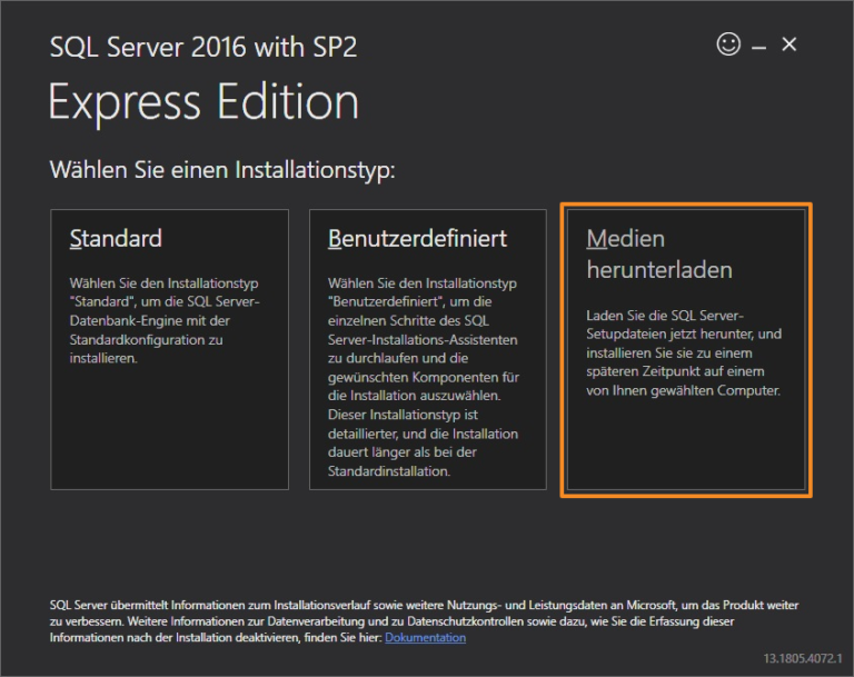 Installing Microsoft SQL Server Express for JTL-Wawi