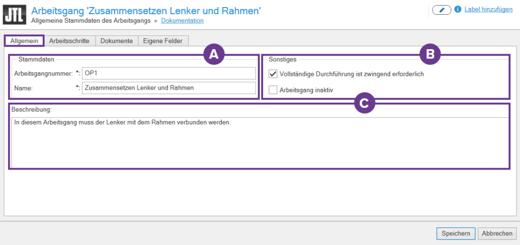 Detailbeschreibung: Arbeitsgang – JTL-Guide