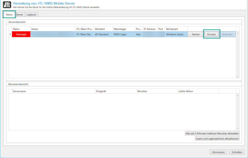 Druckerverwaltung in JTL-WMS Mobile – JTL-Guide