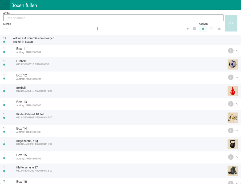 Sammelkommissionierung mit JTL-WMS Mobile – JTL-Guide