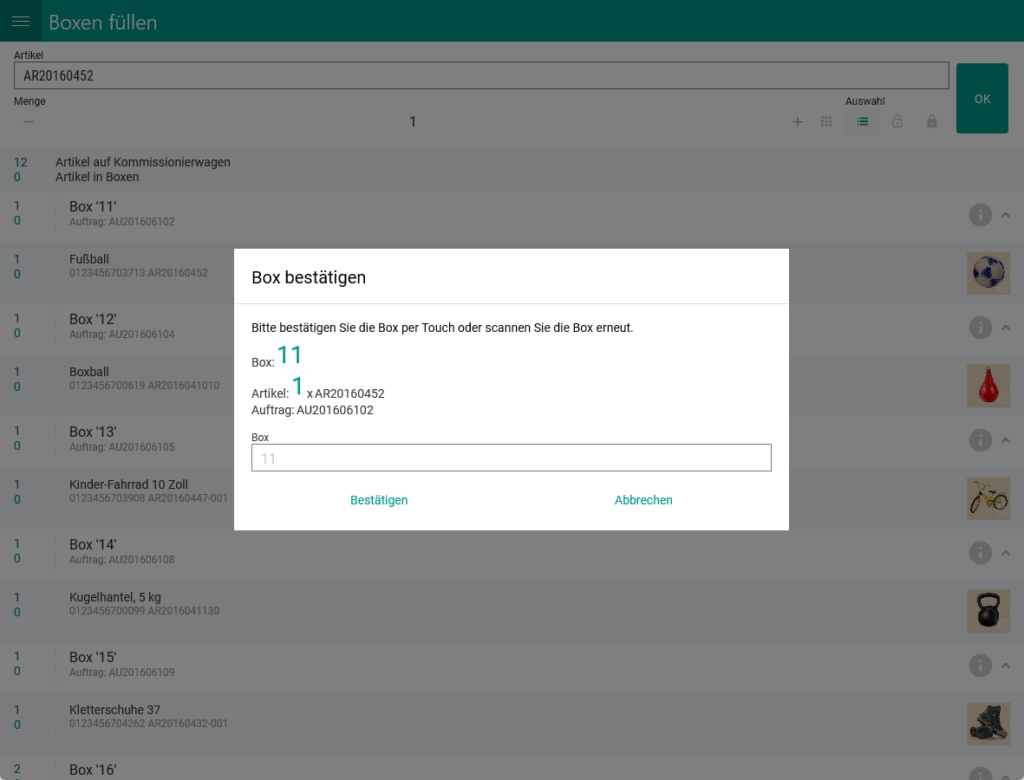 Sammelkommissionierung mit JTL-WMS Mobile – JTL-Guide