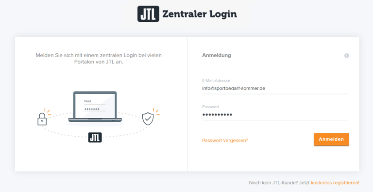 JTL-Wawi-Mandant mit JTL-Kundenkonto verknüpfen – JTL-Guide